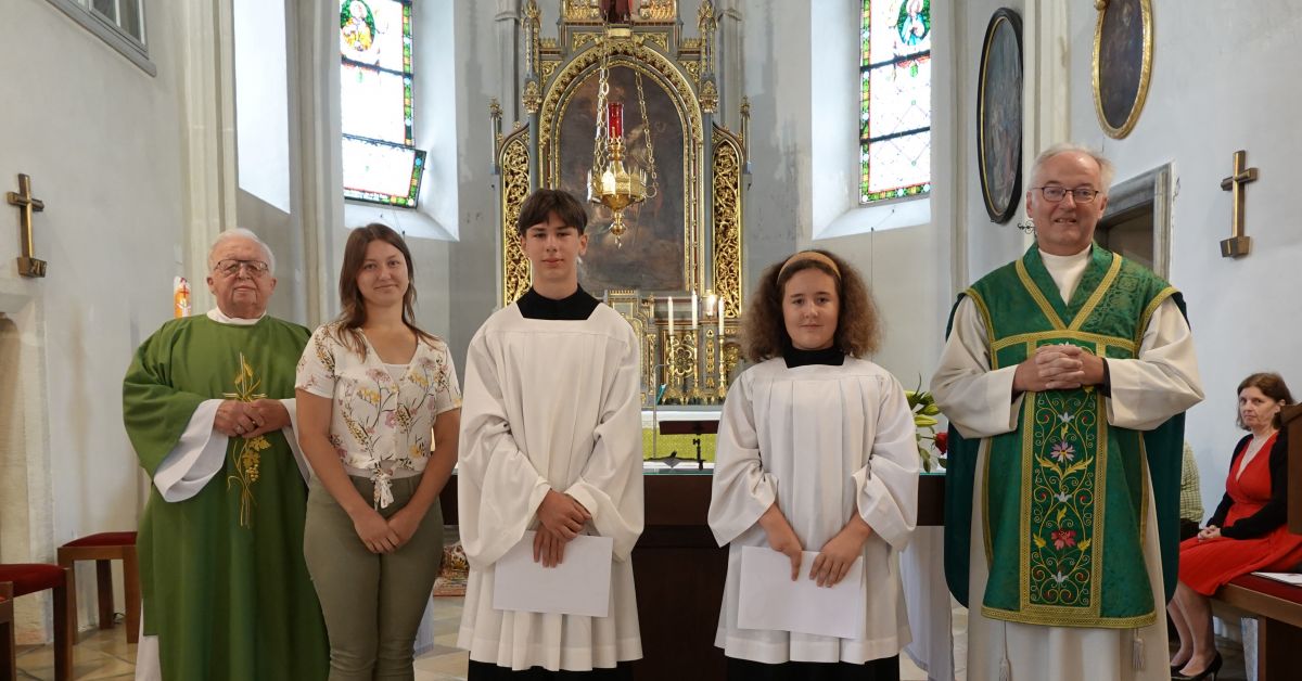 Verabschiedung von Ministranten - Pfarrverband